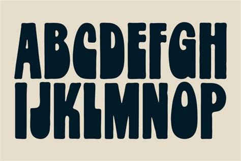 D Bubble Letter Groovy Font Independentsaad