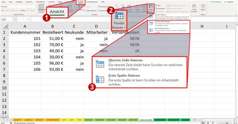 Excel Zeilen fixieren schnell und einfach erklärt mit Video