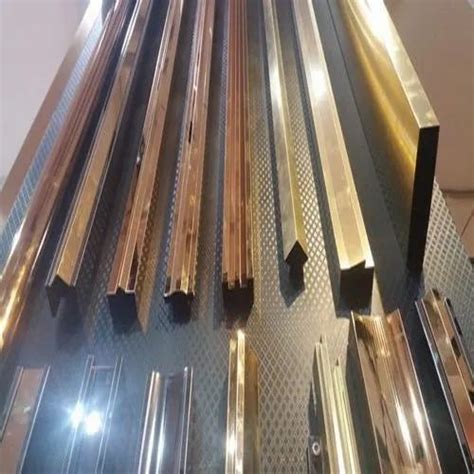 Stainless Steel U Channel T Profile Inlay Profile Trims At Rs