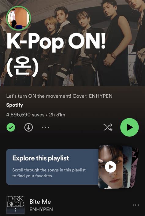 ENHYPEN Charts On Twitter RT EN OnSpotify BITEME Has Been Added