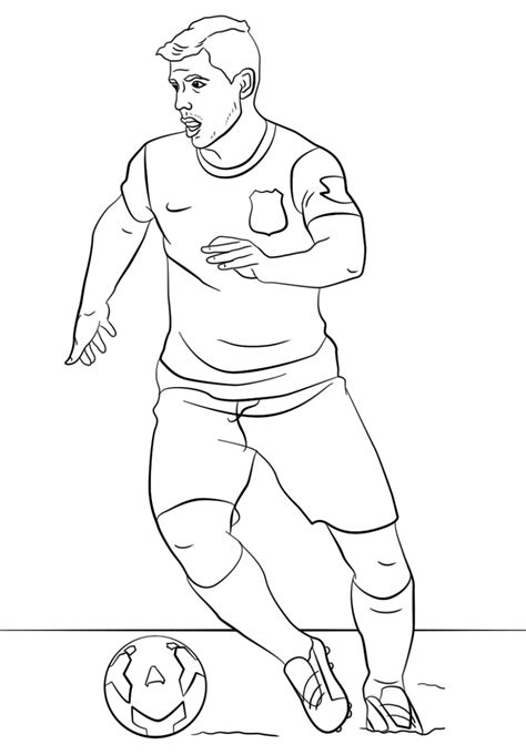 Soccer Messi Coloring Pages