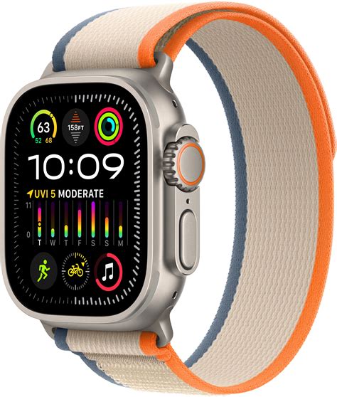 Best Buy Apple Watch Ultra 2 GPS Cellular 49mm Titanium Case With