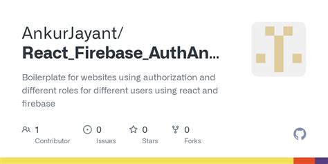 Github Ankurjayant React Firebase Authandroles Boilerplate For