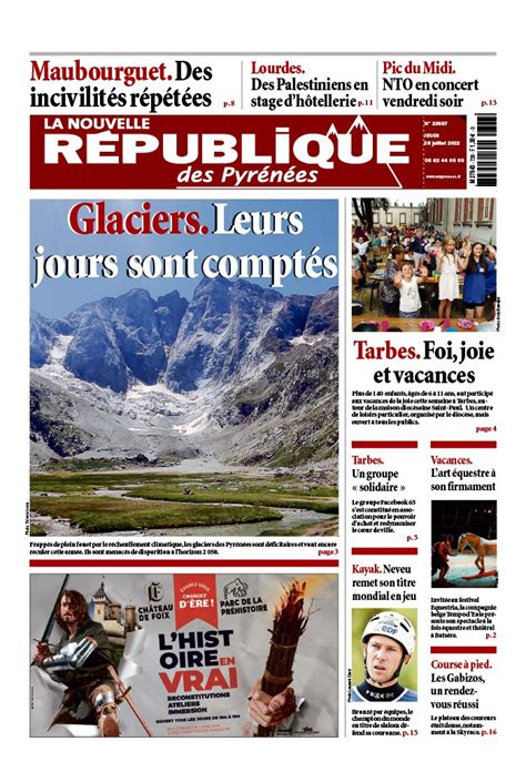 La Nouvelle République des Pyrénées N20220728 du 28 juillet 2022 à