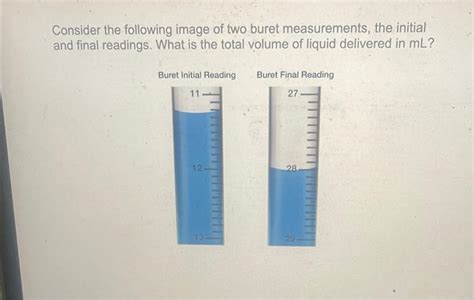 solved consider the following image of two buret