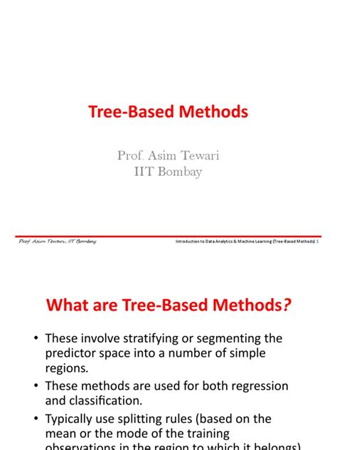 an introduction to tree based methods for regression and classification pdf cross validation
