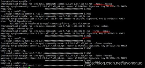 linux安装mysql报错nokey mysql failed nokey csdn博客