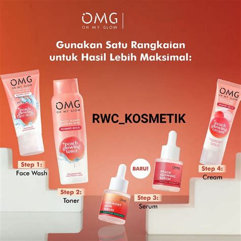 Jual OMG OH MY GLOW Peach Glowing Paket Lengkap Shopee Indonesia