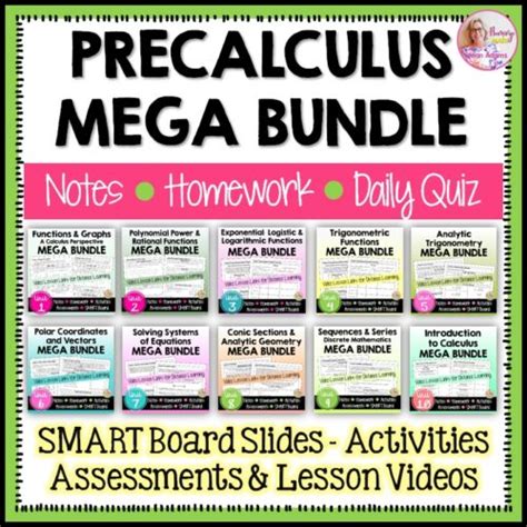 PreCalculus Curriculum Mega Bundle Flamingo Math With Jean Adams