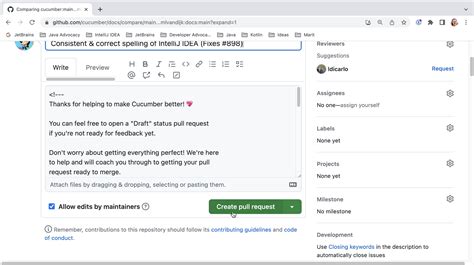 how to create an open source pull request pr