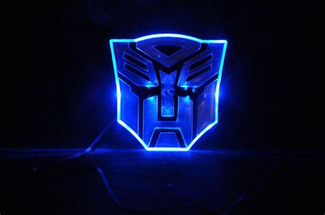 Purchase 3D Waterproof LED Transformers Autobot Emblem Badge Decal Car