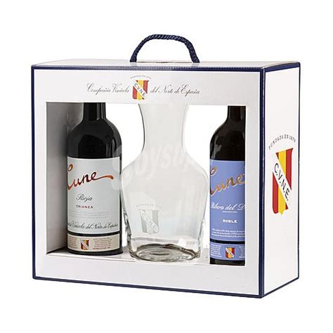 Cune Cune Estuche Con Botella Vino Tinto Crianza D O Ca Rioja Y Vino