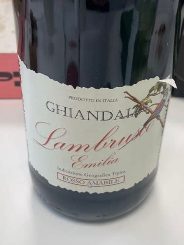 2021 Poggio Le Coste Ghiandaia Lambrusco Rosso Amabile Vivino US