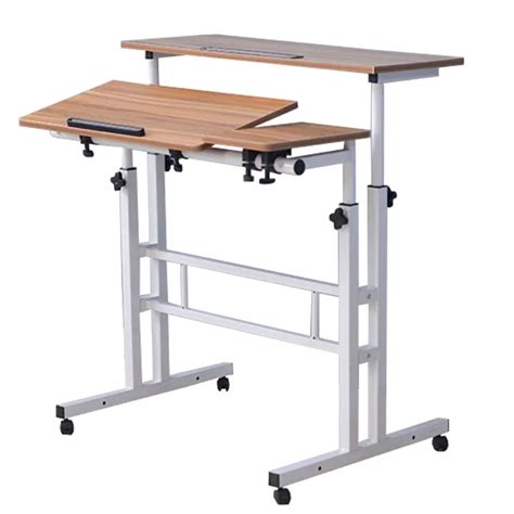 TieHo Table De Travail Mobile Avec Clavier Et Souris Bureau L Vateur