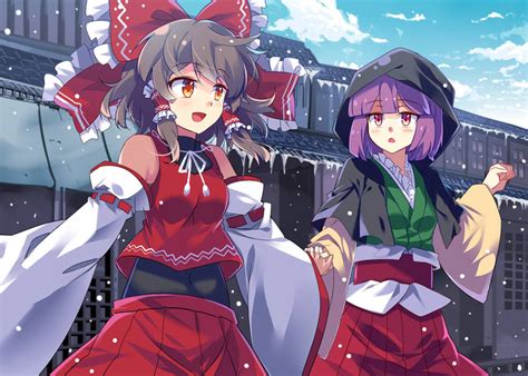 Reimu Hakurei Hieda No Akyuu Hieda No Akyuu Reimu Hakurei