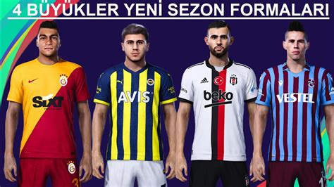 PES 2021 Yeni Sezon Formaları 4 Büyükler GS FB BJK TS Yeni Forma