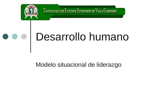 PPT Modelo Situacional De Liderazgo PDFSLIDE NET