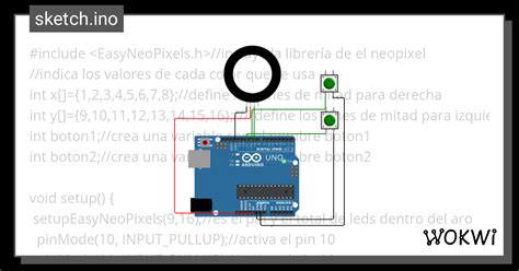 Neo Pixel 3 Wokwi ESP32 STM32 Arduino Simulator