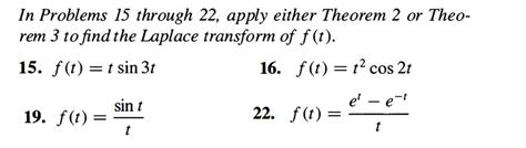 solved in problems 15 through 22 apply either theorem 2 or