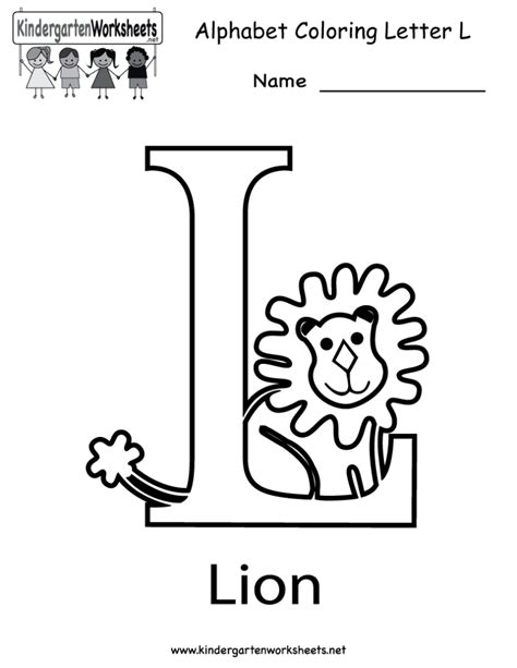Letter L Worksheets For Kinder Alphabetworksheetsfree