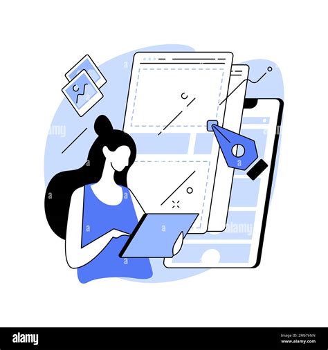 UI And UX Design Abstract Concept Vector Illustration Mobile App UI
