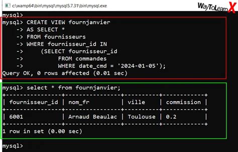 Exercices Sur Les Requ Tes Sql Corrig Les Vues Waytolearnx