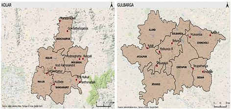 Gulbarga District Map With Villages Blythe Starlene