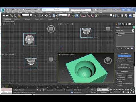 3DsMax Basic Modeling Pro Boolean YouTube