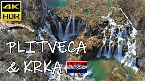 Plitvice Lakes Krka National Park Croatia Aerial Drone Tour 4k