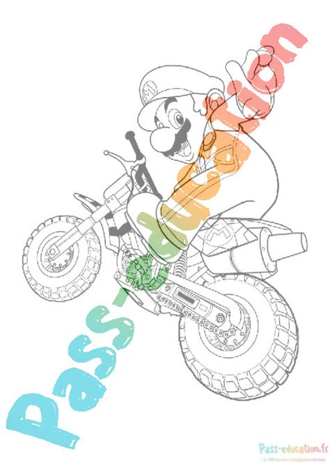 Coloriage gratuit mario kart dessins à télécharger et imprimer