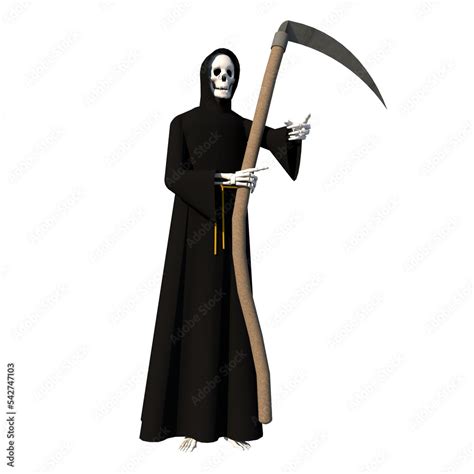 Grim Reaper With Sickle Front Png Stock Illustration Adobe Stock