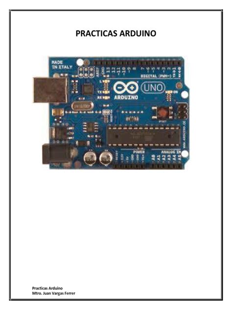 practicas con arduino pdf pdf arduino diodo emisor de luz