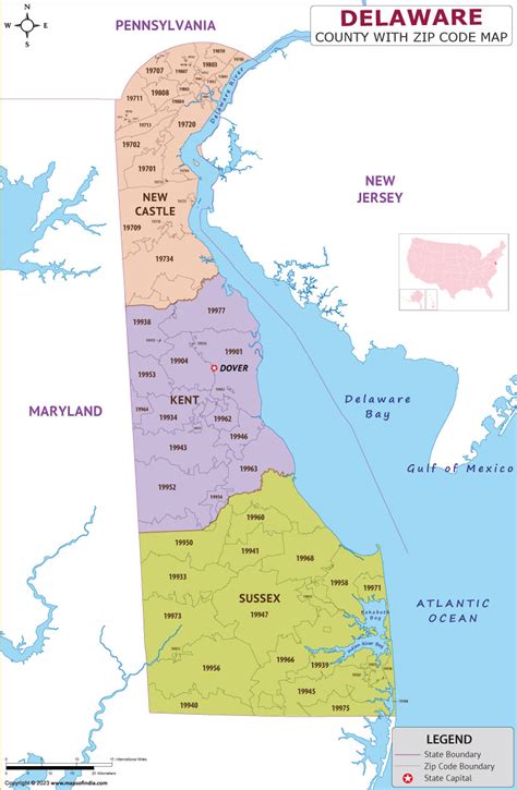 Zip Code Map Of Delaware Amanda Marigold