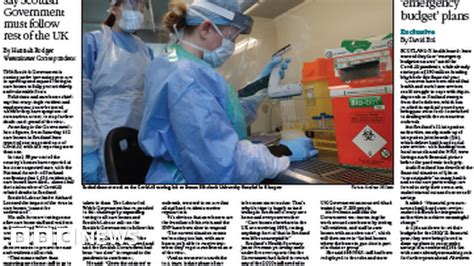 Scotland S Papers Coronavirus Care Home Testing And Vaccine Hopes