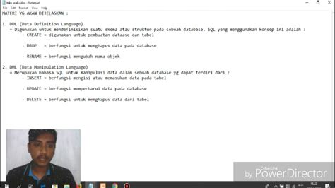 cara membuat database dengan ddl dan dml pada mysql youtube