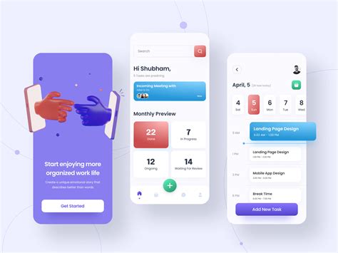 Task Manager Mobile App Ui Design Concept V By Techeniac Services