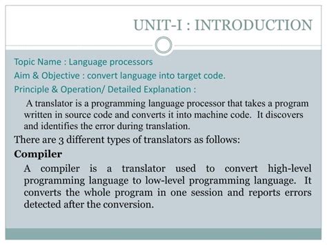 compiler design introduction and lexical analysis