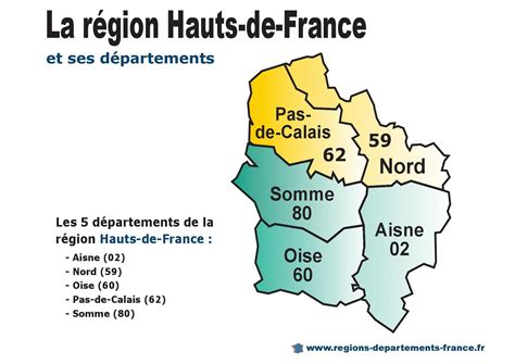 Département 80 la SOMME carte région localisation et départements