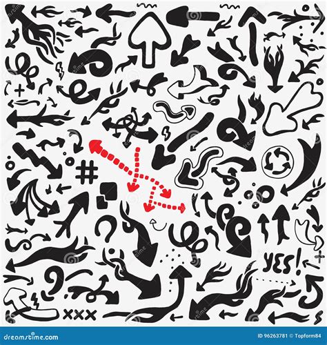 Sistema Del Icono De Las Flechas Ilustraci N Del Vector Ilustraci N