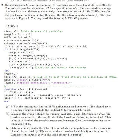 2 we now consider c as a function of w we use again