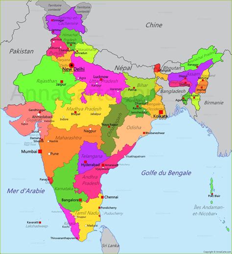 Inde Carte Carte