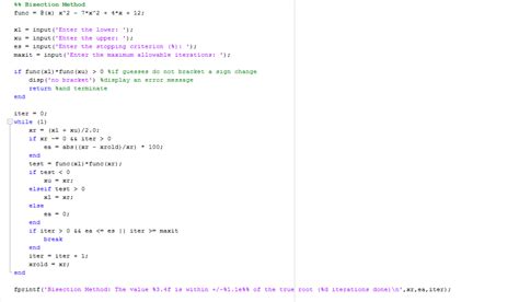 solved solve the equation with secant method using matlab