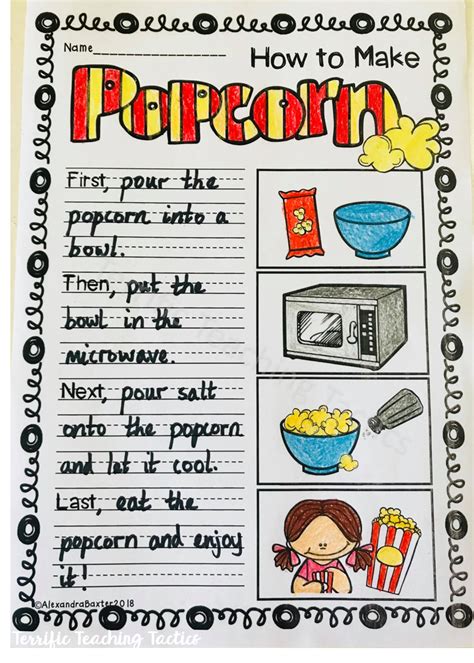 Procedure How To Writing Freebie Procedural Writing Writing