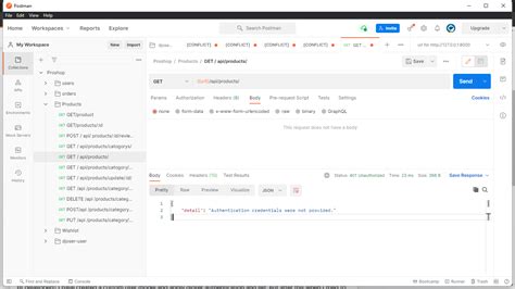 python detail authentication credentials were not provided for general views stack