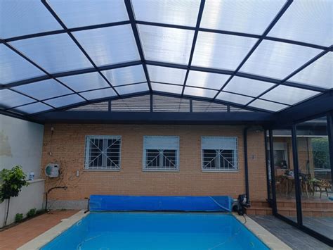 Cubierta Para Piscina Alta Adosada En Guadalajara Cubrima