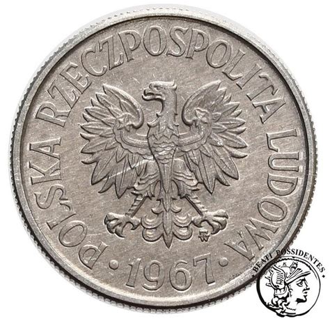 Polska PRL 50 Groszy 1967 St 1 Archiwum Niemczyk Pl