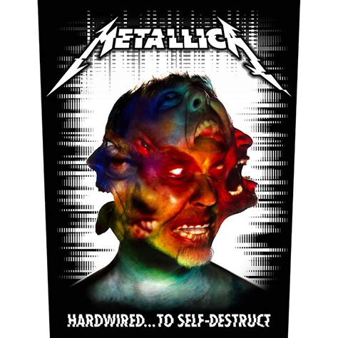 Metallica Back Patch Hardwired To Self Destruct By Metallica BP1037