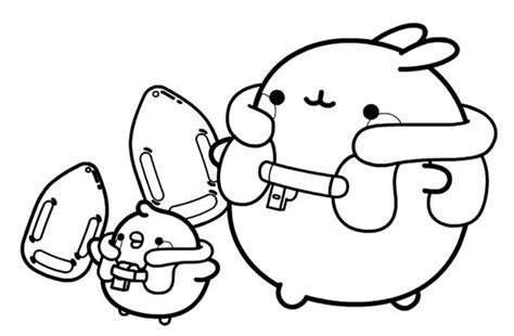 Desenhos Fofos De Molang Para Imprimir E Colorir