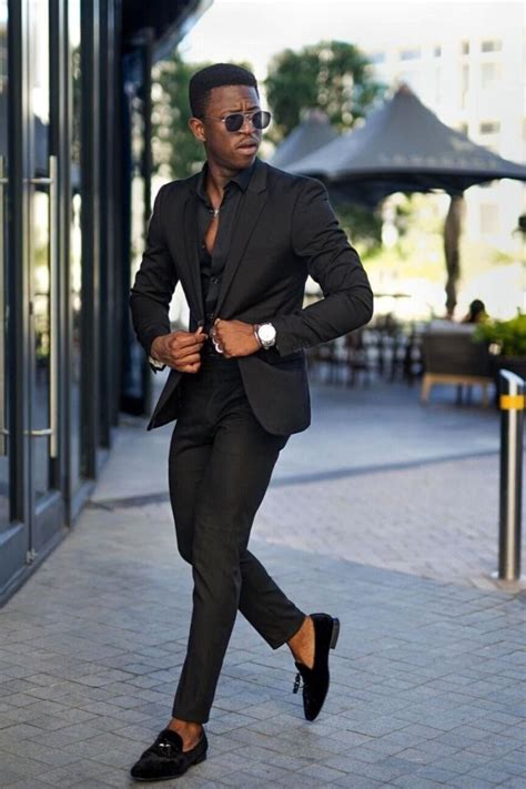 All Black Suit Men