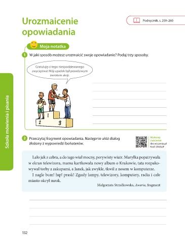 Page 1 NOWE słowa na start klasa 5 semestr 1 Urozmaicenie opowiadania